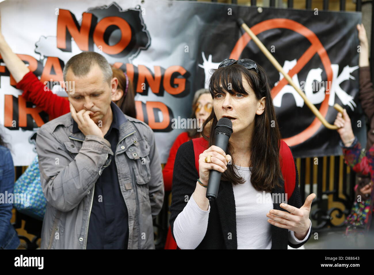 Dublin, Ireland. 21st May 2013. Richard Boyd Barrett (L), United Left ...