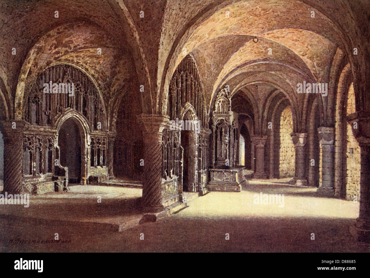 Canterbury cathedral chapel lady undercroft hi-res stock photography and images - Alamy