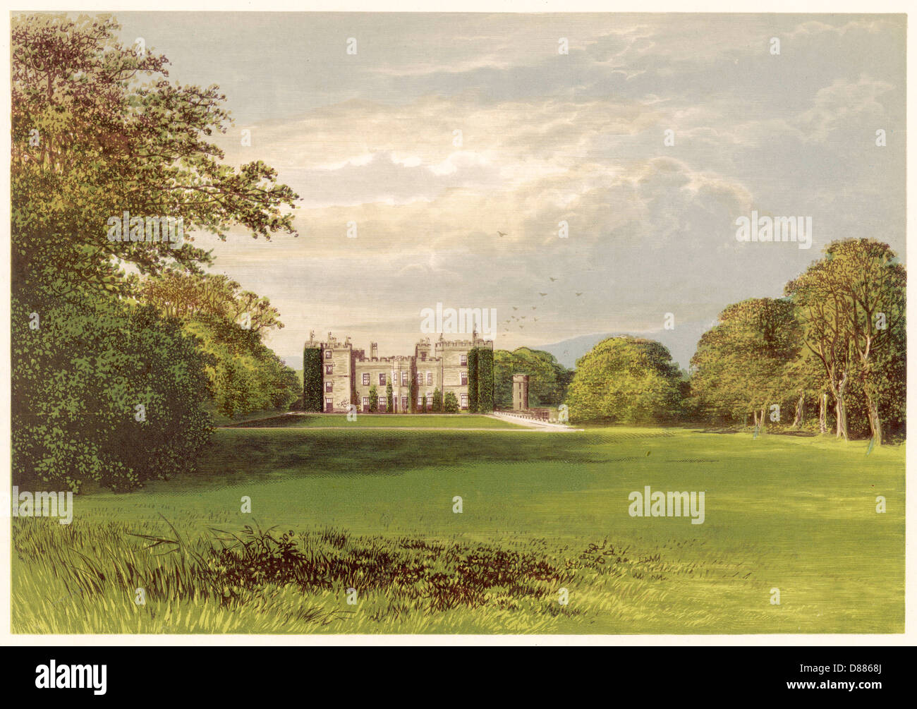 CHILLINGHAM CASTLE 1879 Stock Photo - Alamy