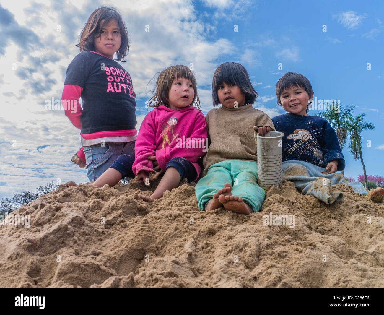 Hispanic Kids Playing
