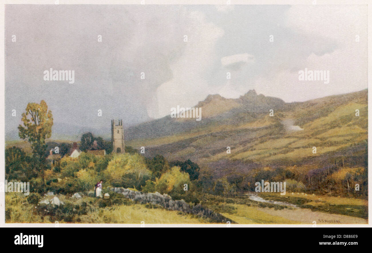 DEVON/WIDECOMBE IN MOOR Stock Photo - Alamy