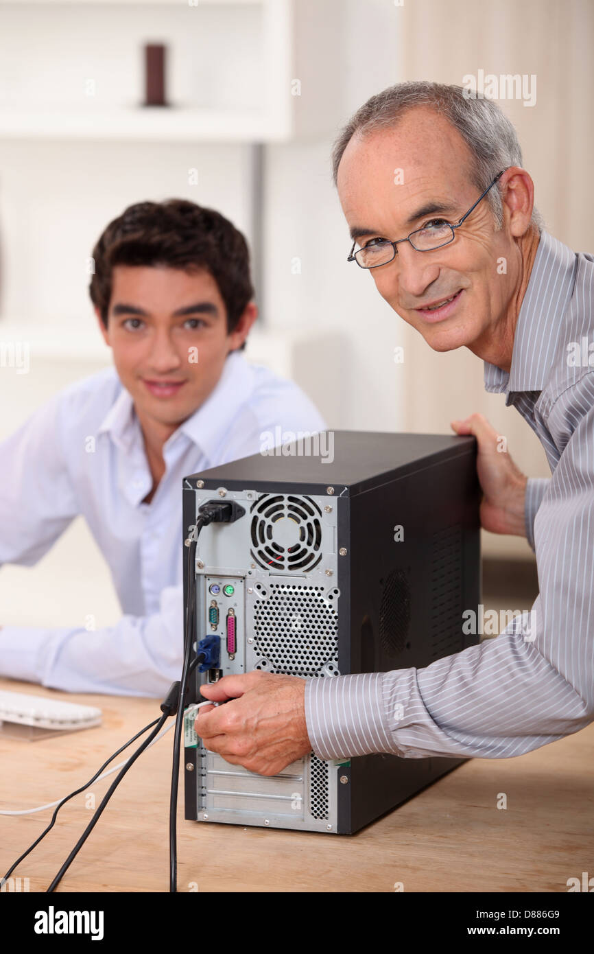 The components of a personal computer system hi-res stock photography ...