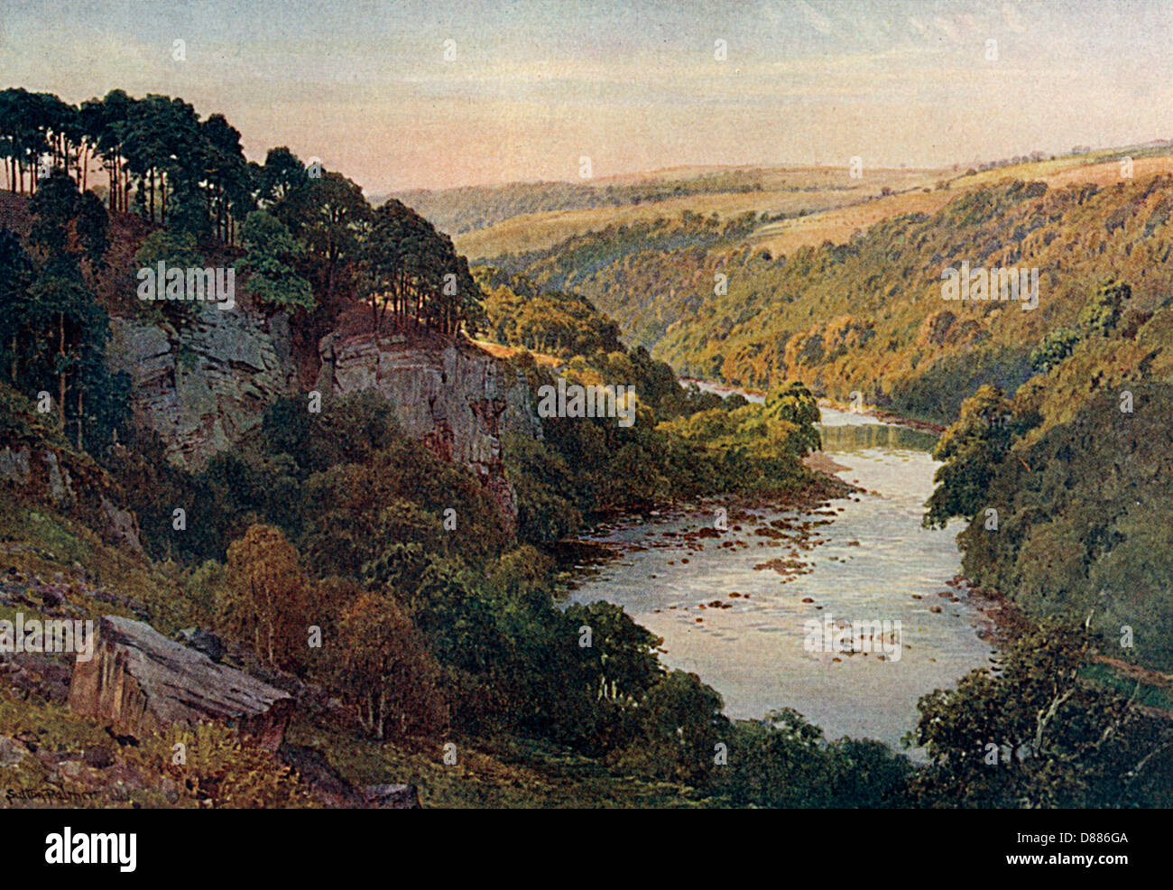 CUMBRIA/EDEN RIVER 1909 Stock Photo - Alamy