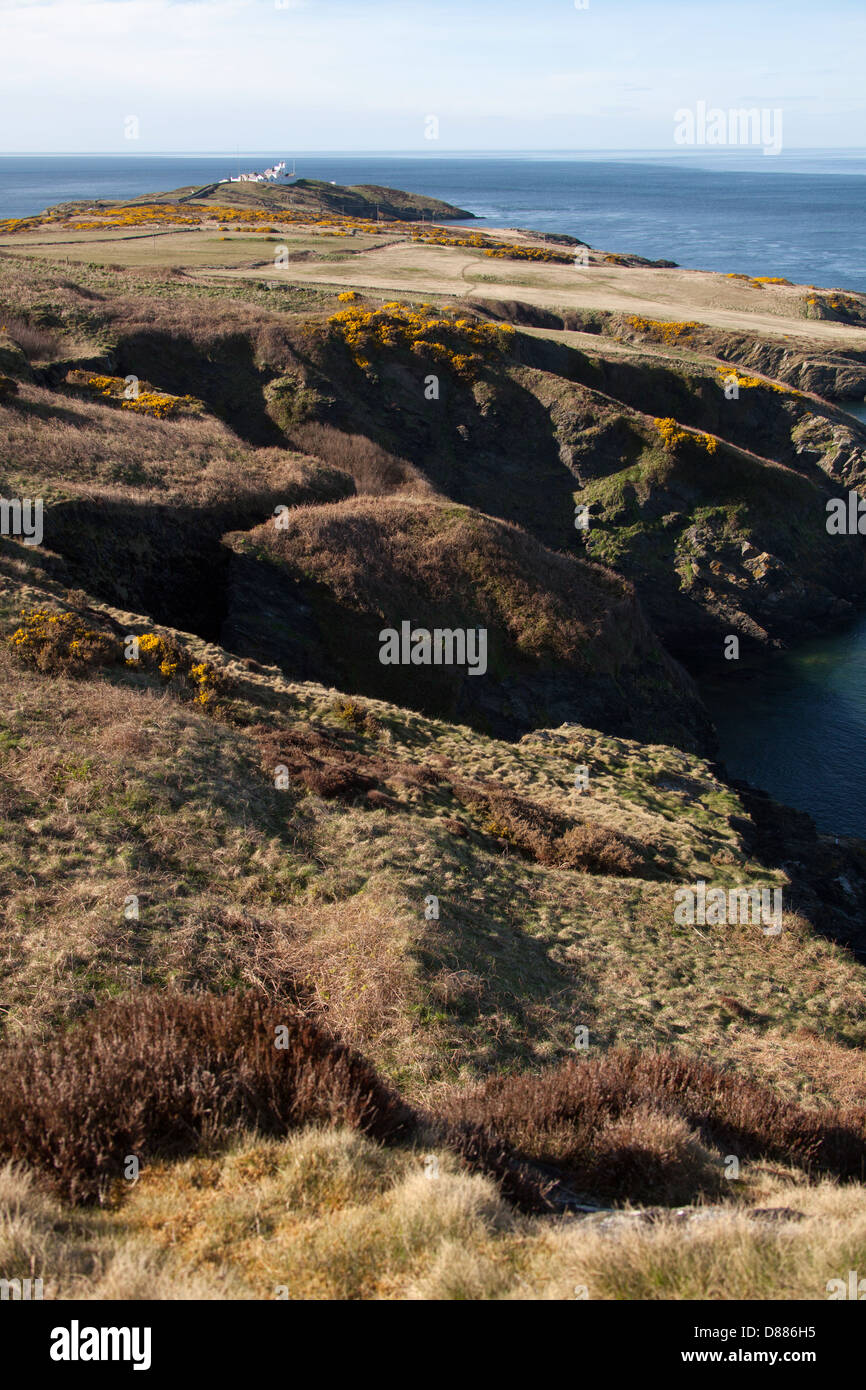 The Wales Coastal Path in North Wales. Picturesque view of the north ...