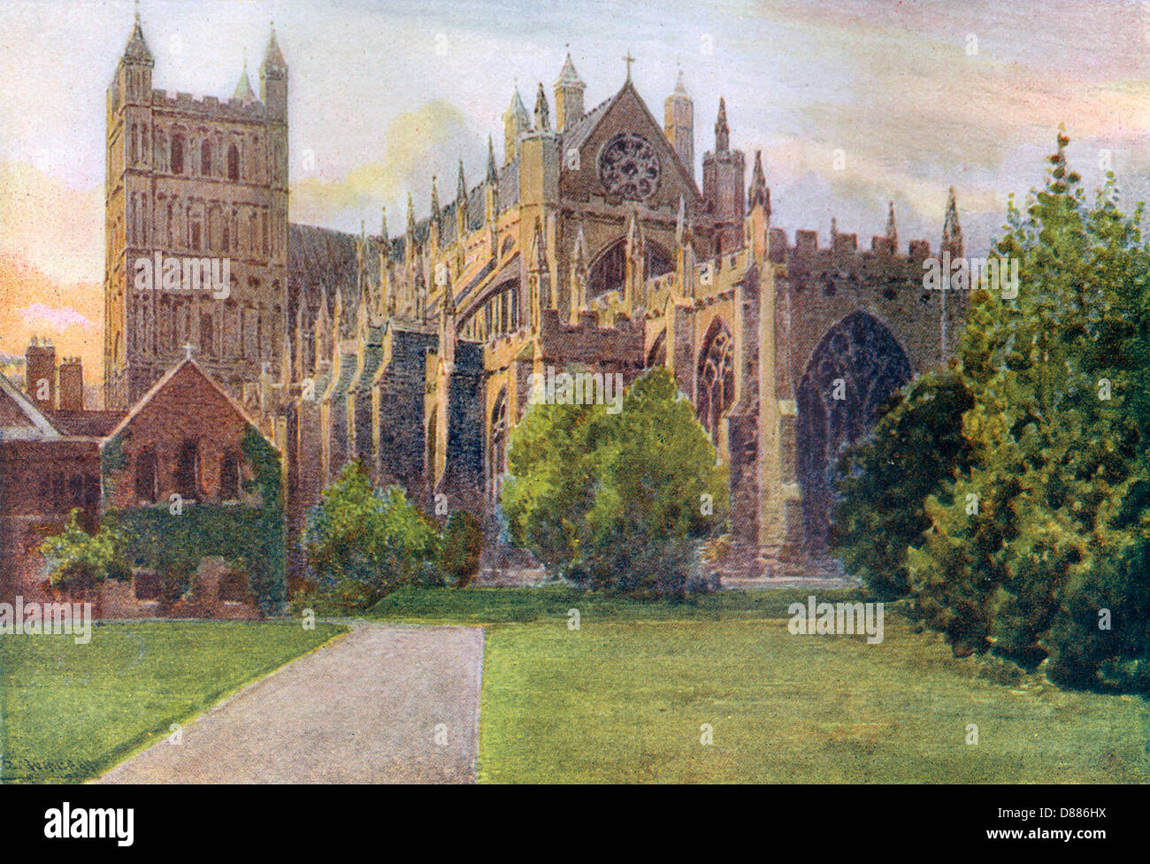 Exeter cathedral devon historical hi-res stock photography and images ...