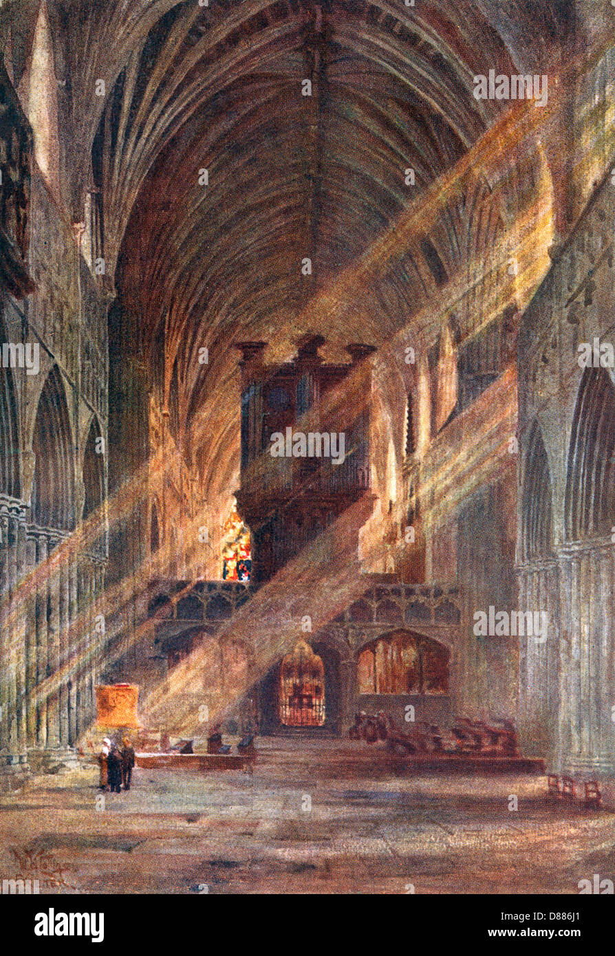 Exeter cathedral devon inside hi-res stock photography and images - Alamy