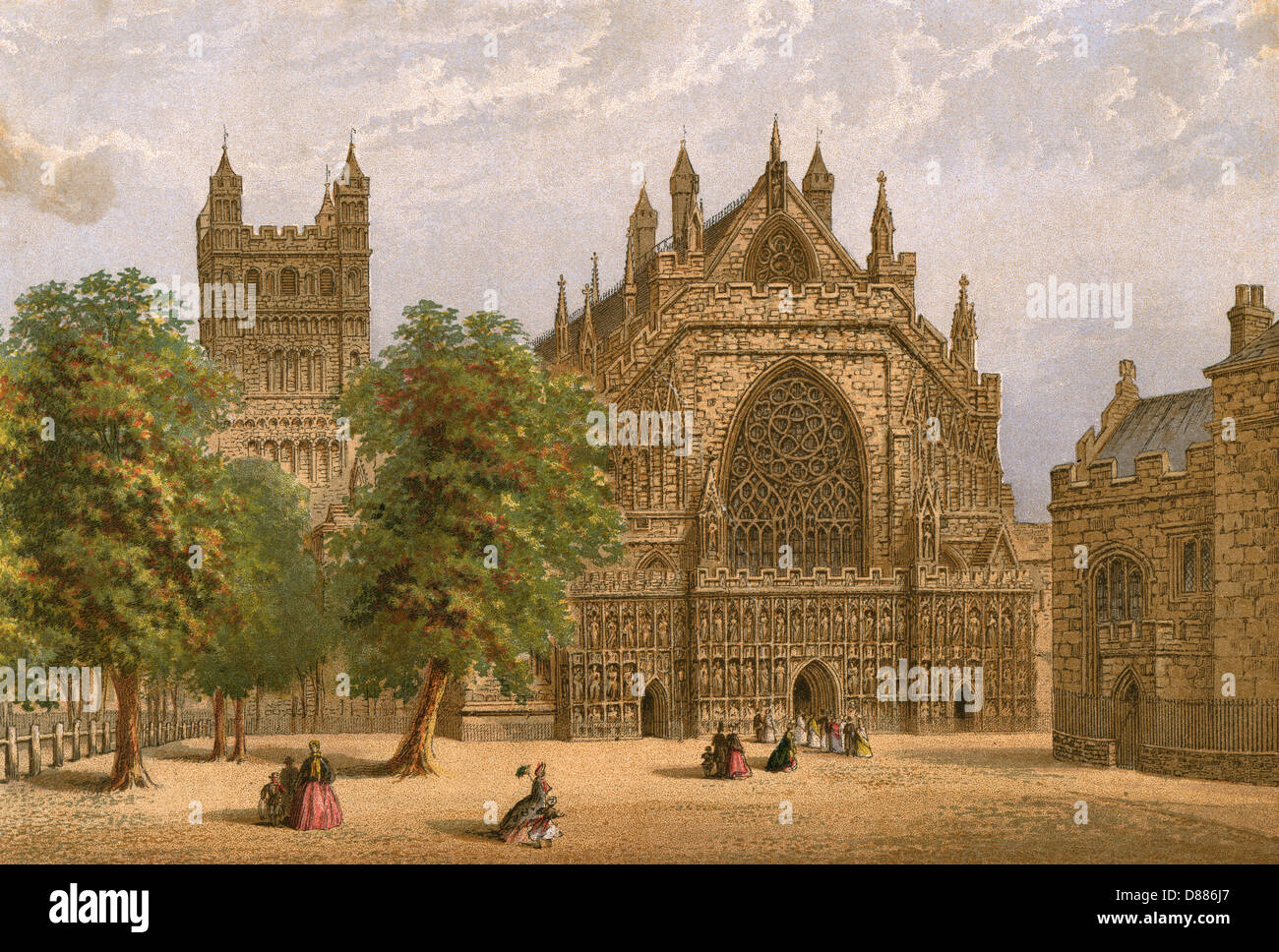 Exeter cathedral devon historical hi-res stock photography and images ...