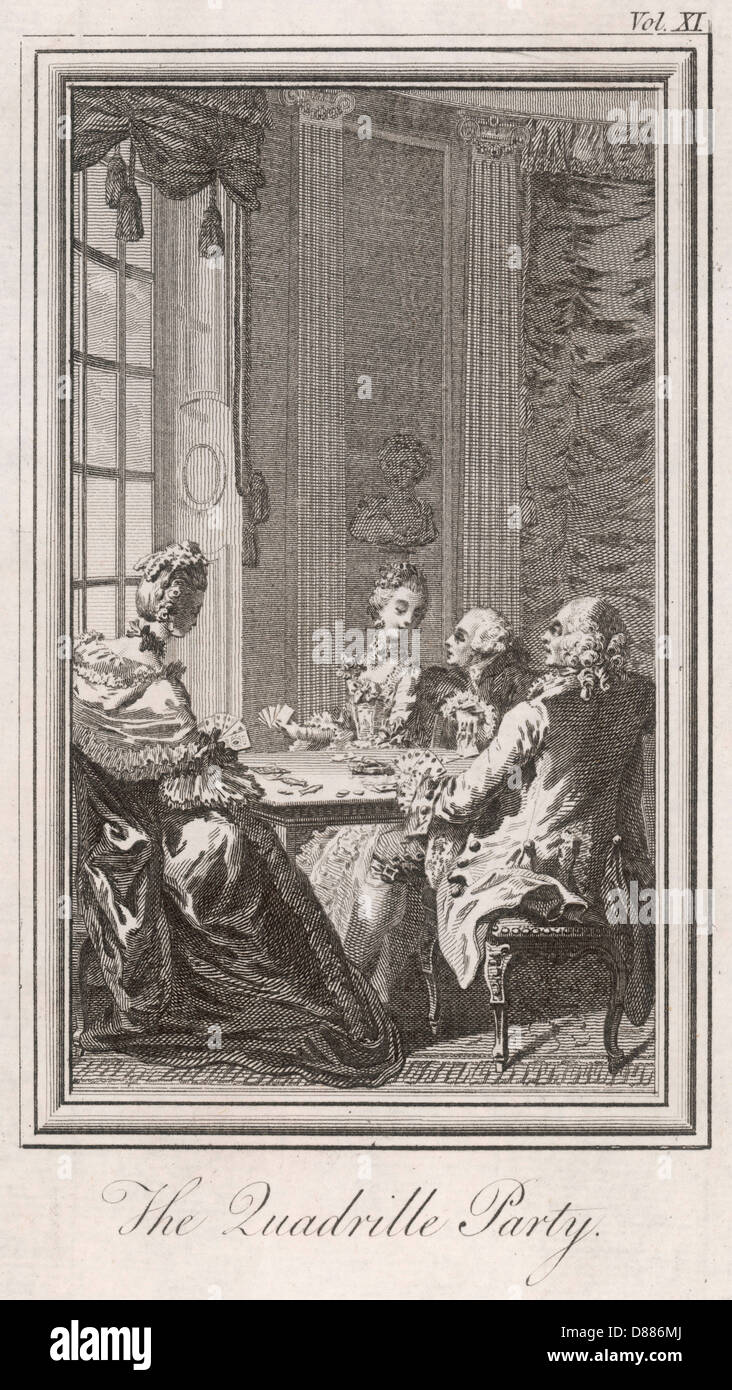 Card game 18th century hi-res stock photography and images - Alamy