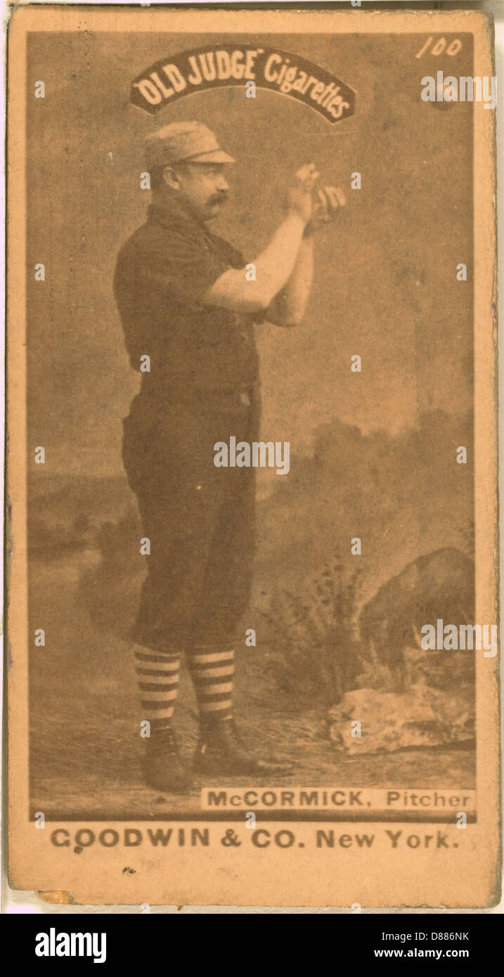 Jim McCormick baseball card Stock Photo - Alamy