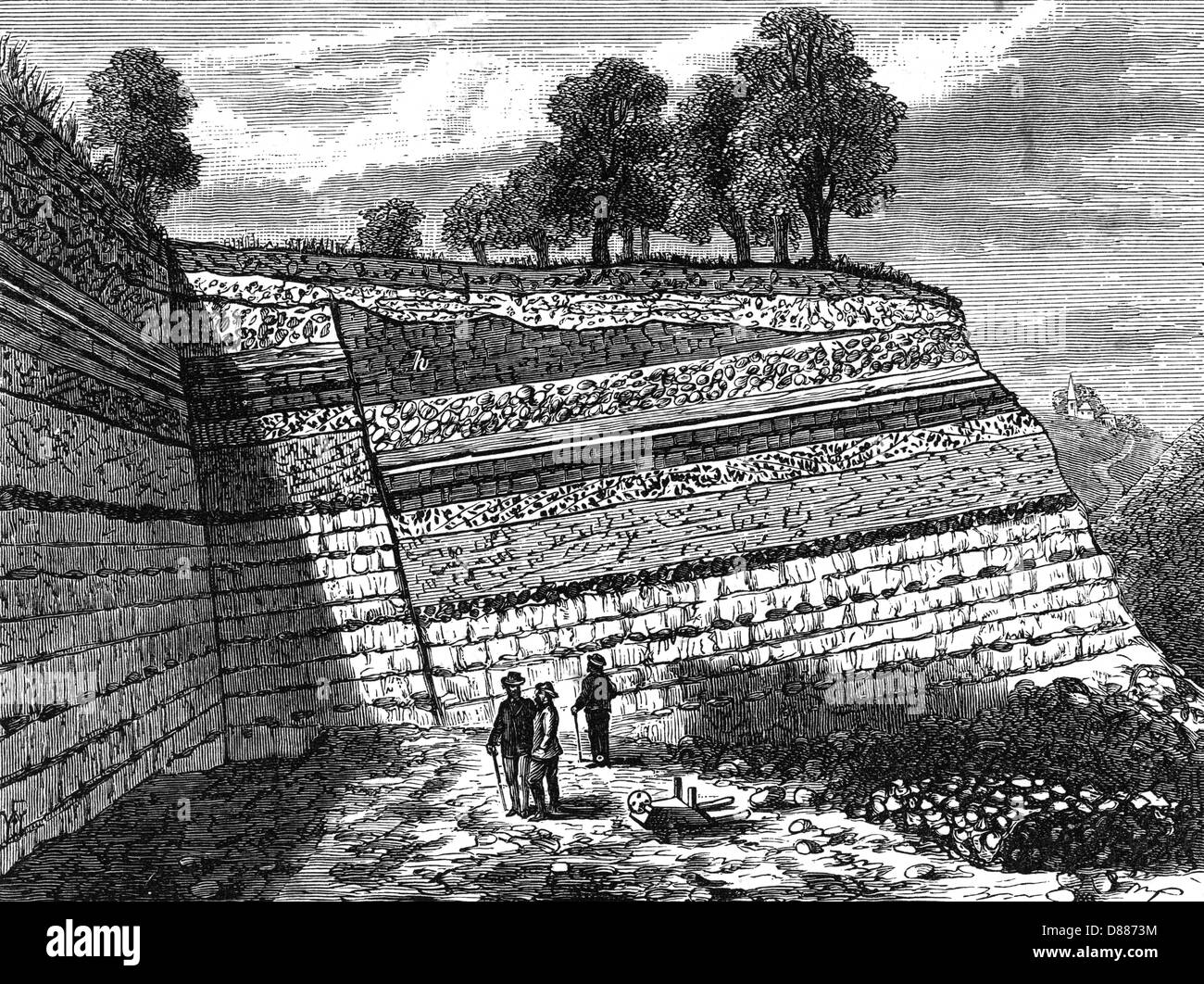 Strata section Black and White Stock Photos & Images - Alamy