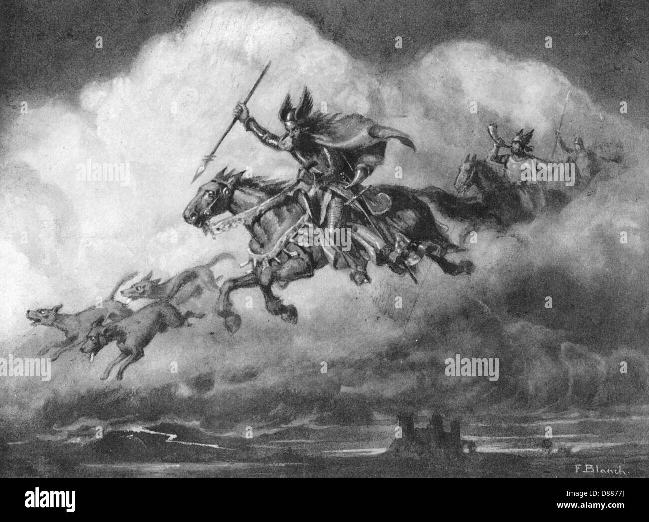 Pursuit hunt Black and White Stock Photos & Images - Alamy