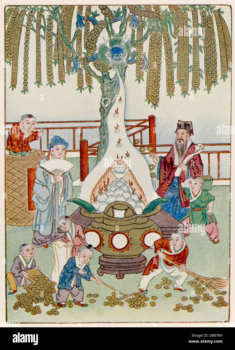 Chinese Money Tree Stock Photo - Alamy