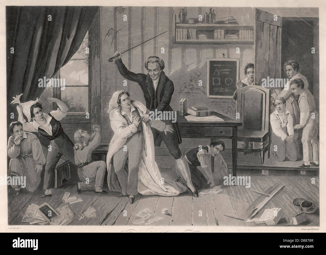 Schoolmaster and pupils hi-res stock photography and images - Alamy