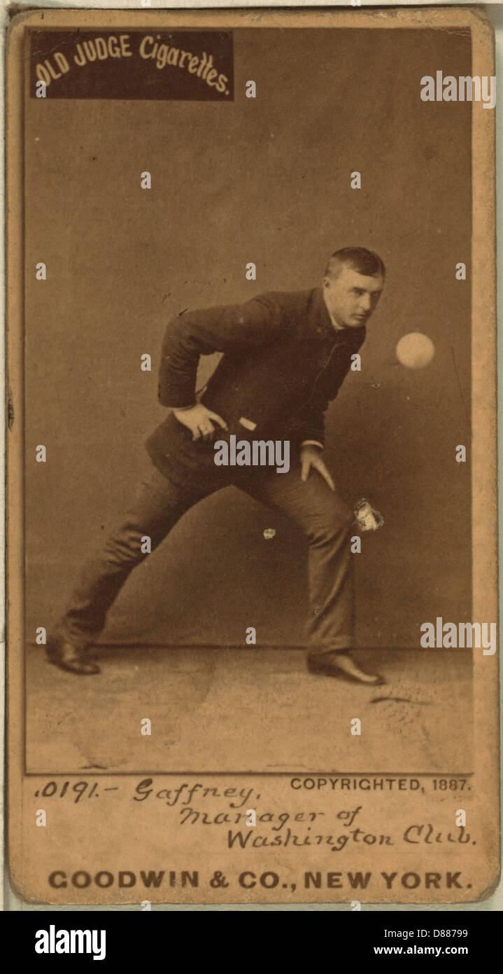 John Gaffney baseball card Stock Photo - Alamy