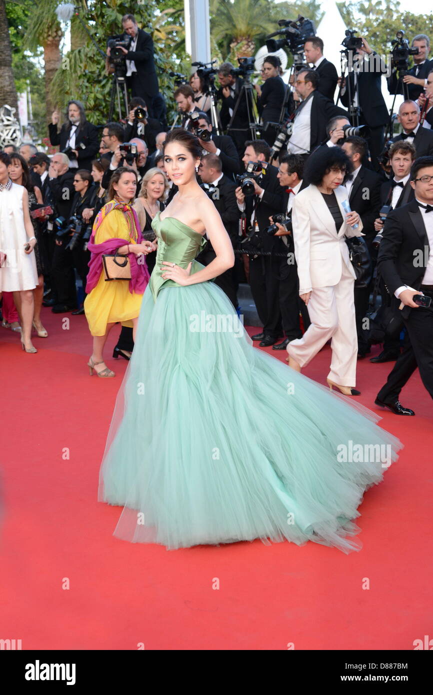 Cannes, France. 21st May 2013. Araya A. Hargate attends the Premiere of 'Behind the Candelabra ...