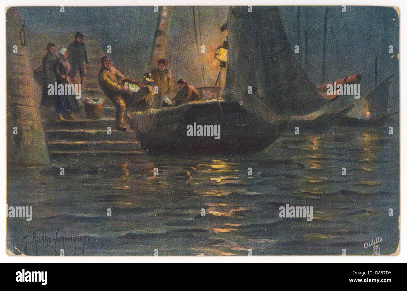 LANDING FISH, NORTH SEA Stock Photo - Alamy