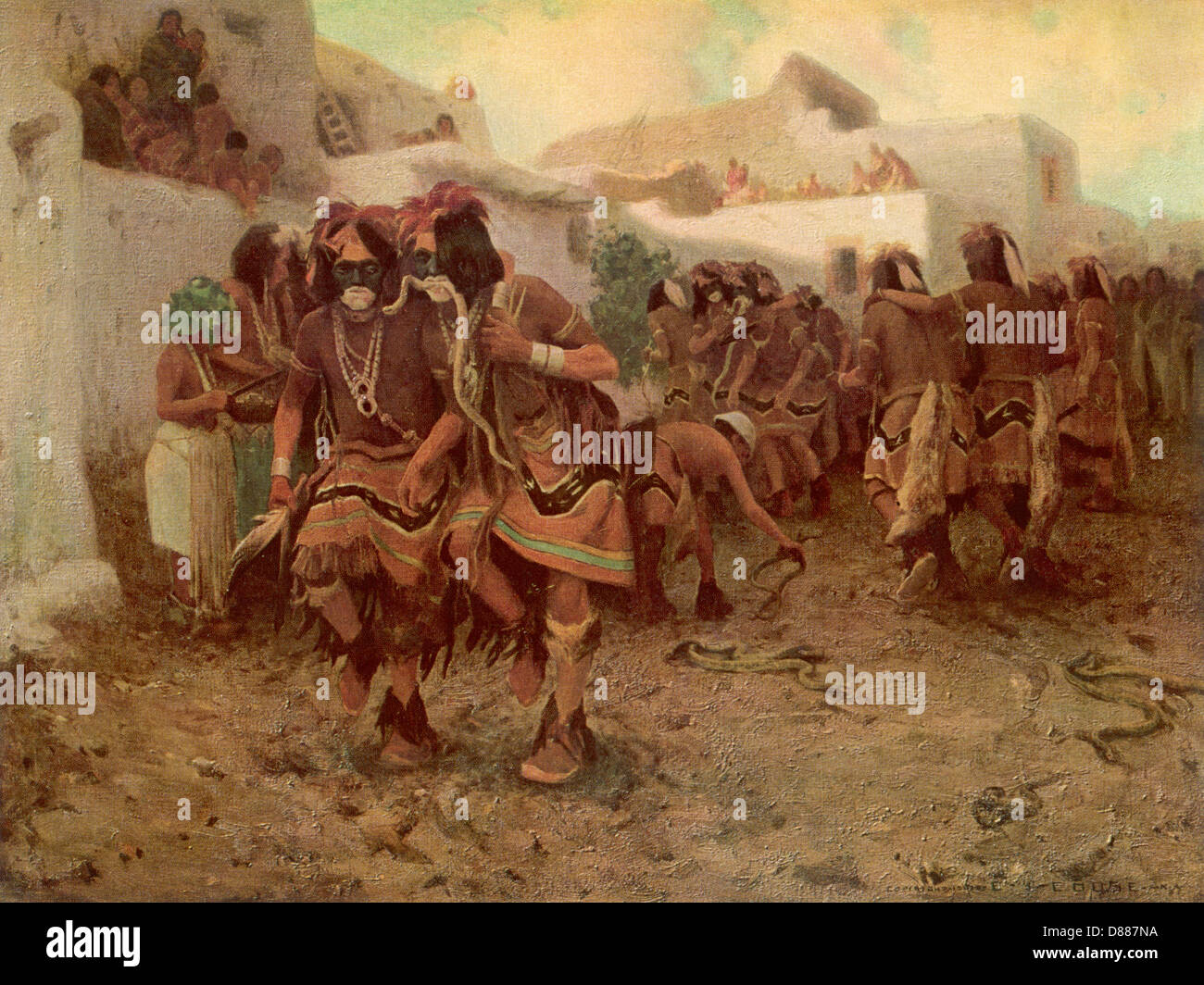 Racial Snake Dance 1908 Stock Photo - Alamy