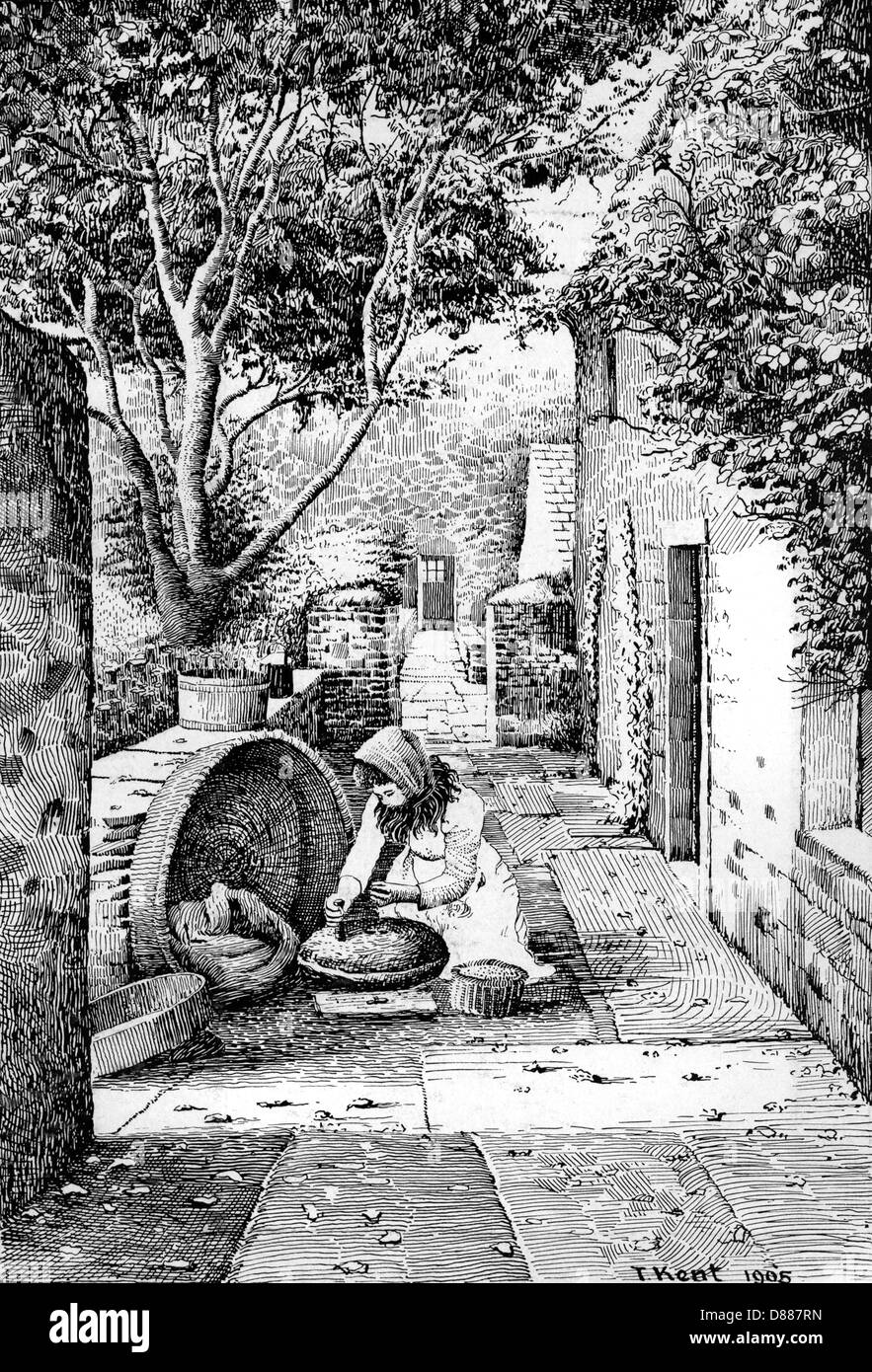 Corn grinding Black and White Stock Photos & Images - Alamy