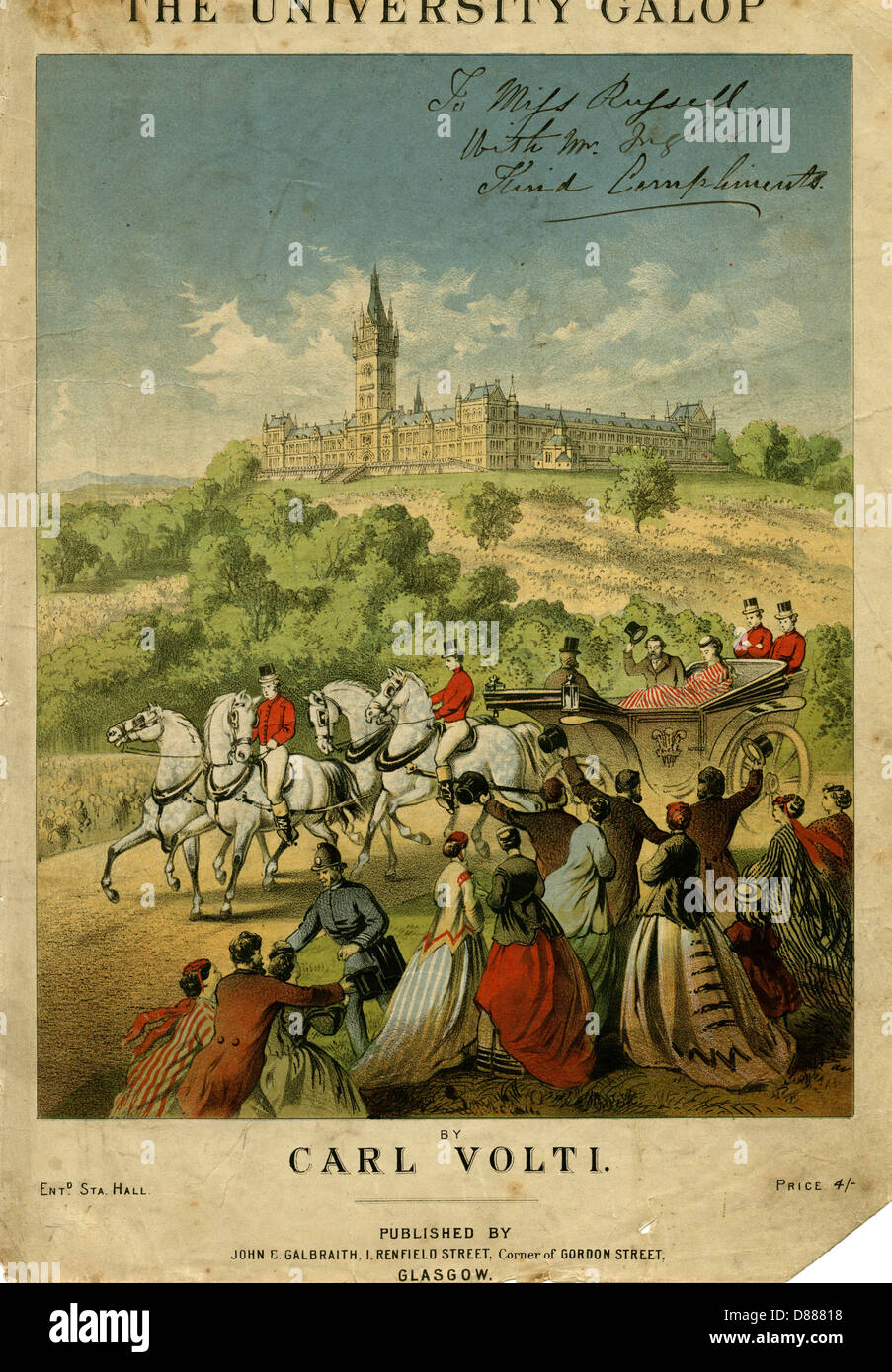 1870 university of glasgow hi-res stock photography and images - Alamy