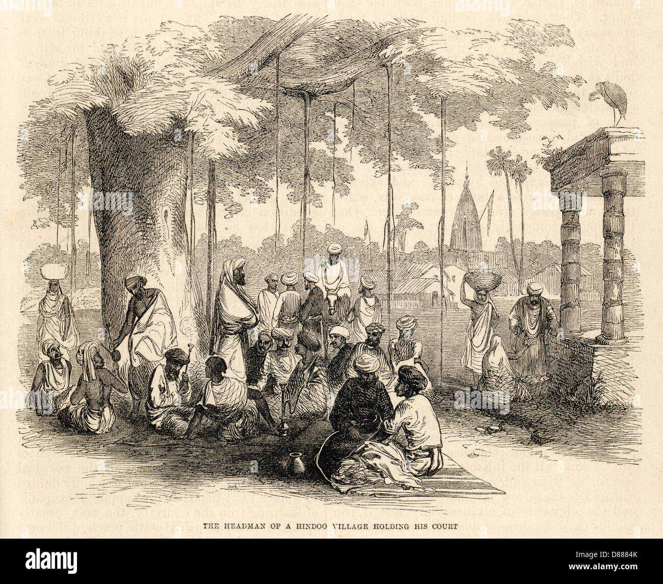 INDIAN VILLAGE COURT Stock Photo - Alamy