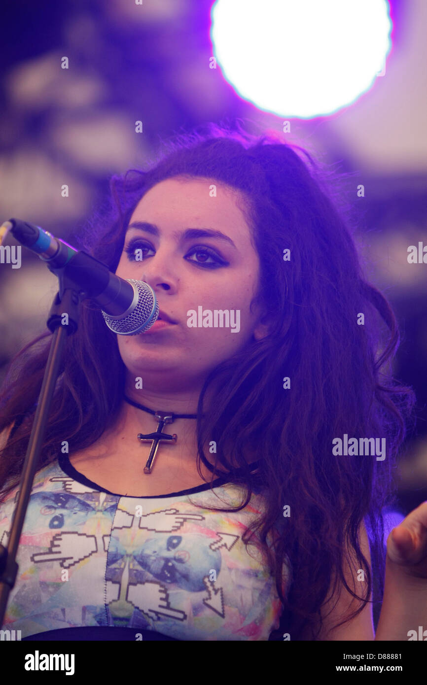 Charlotte Aitchison better known as Charli XCX live on stage at ...