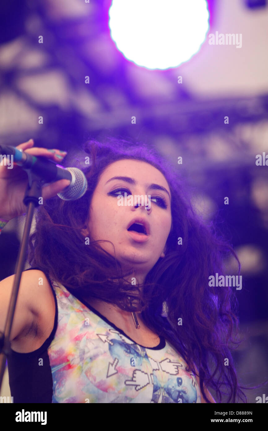 Charlotte Aitchison better known as Charli XCX live on stage at ...