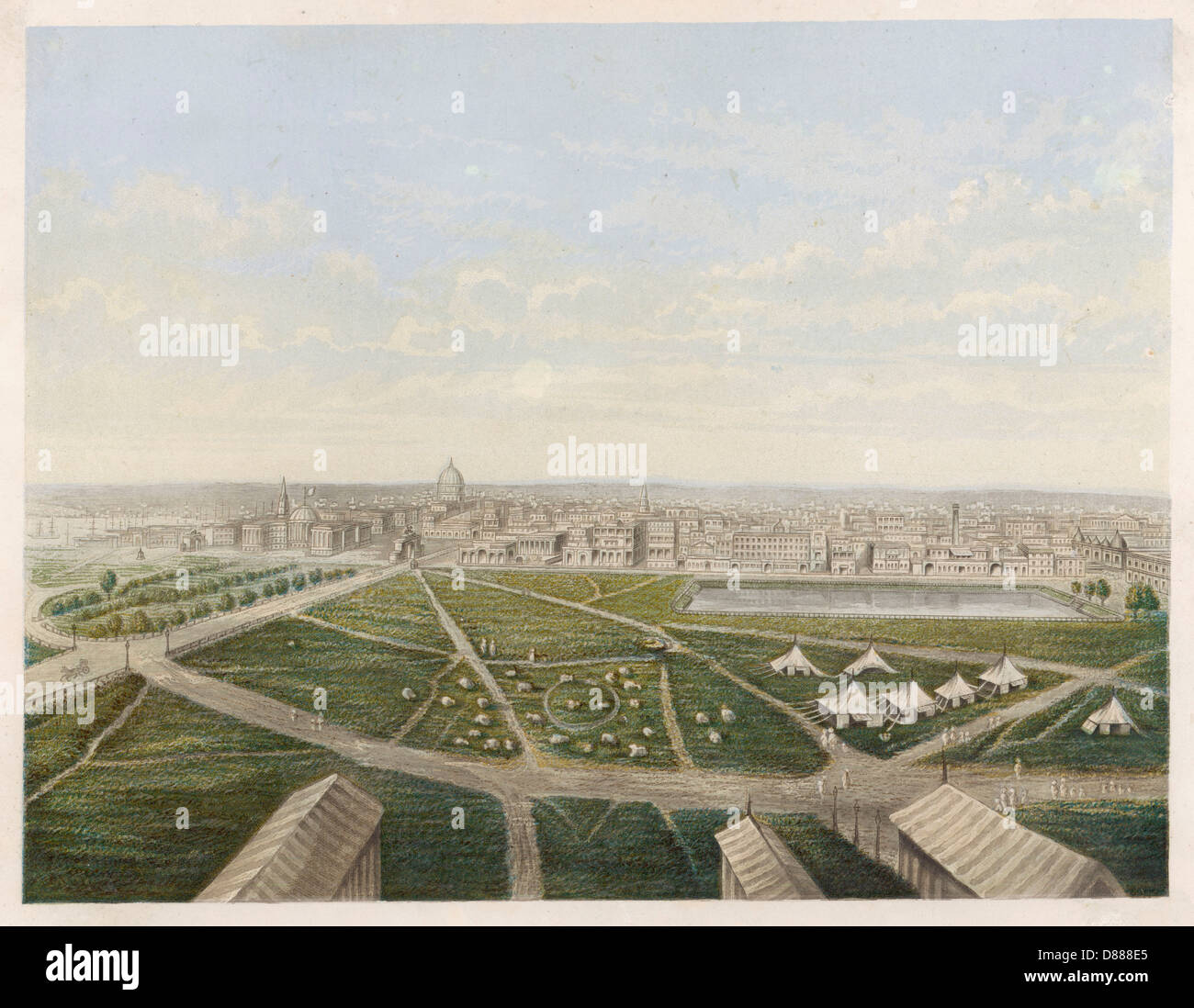 Calcutta, India, 1830s Stock Photo - Alamy