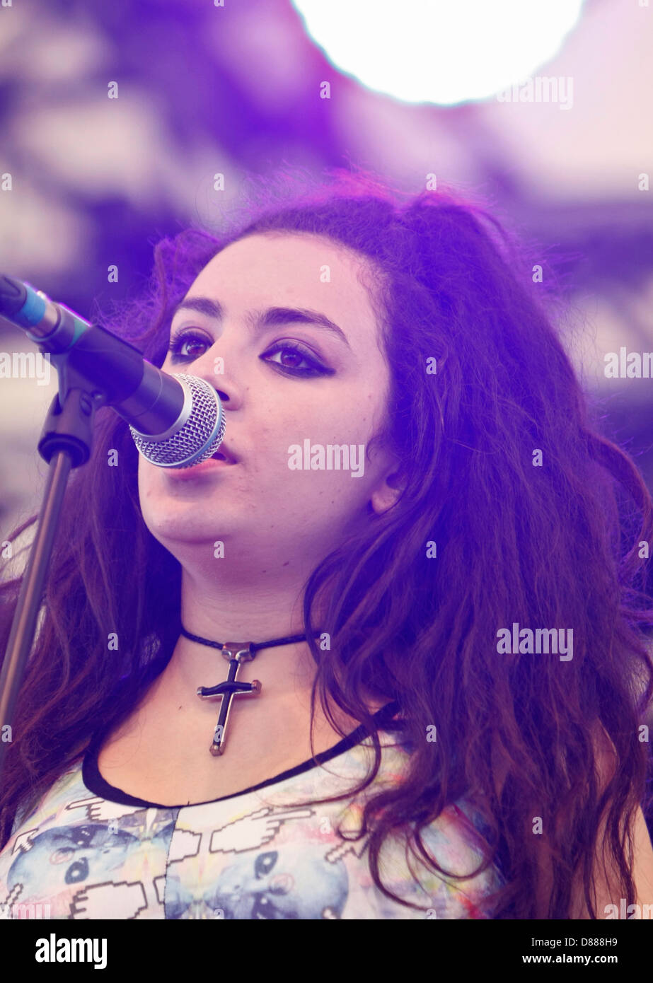 Charlotte Aitchison better known as Charli XCX live on stage at ...
