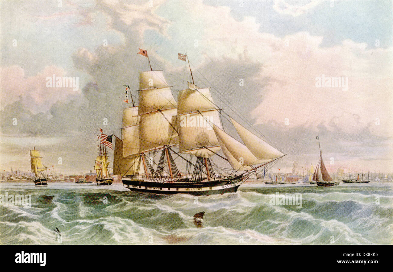 Yorkshire' Packet Ship Stock Photo - Alamy