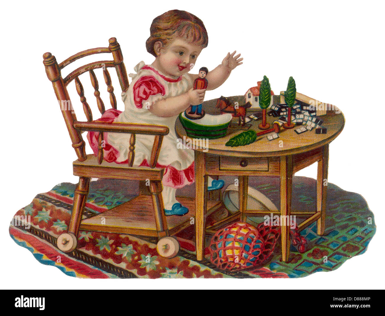 Child with Toys - Scrap Stock Photo - Alamy