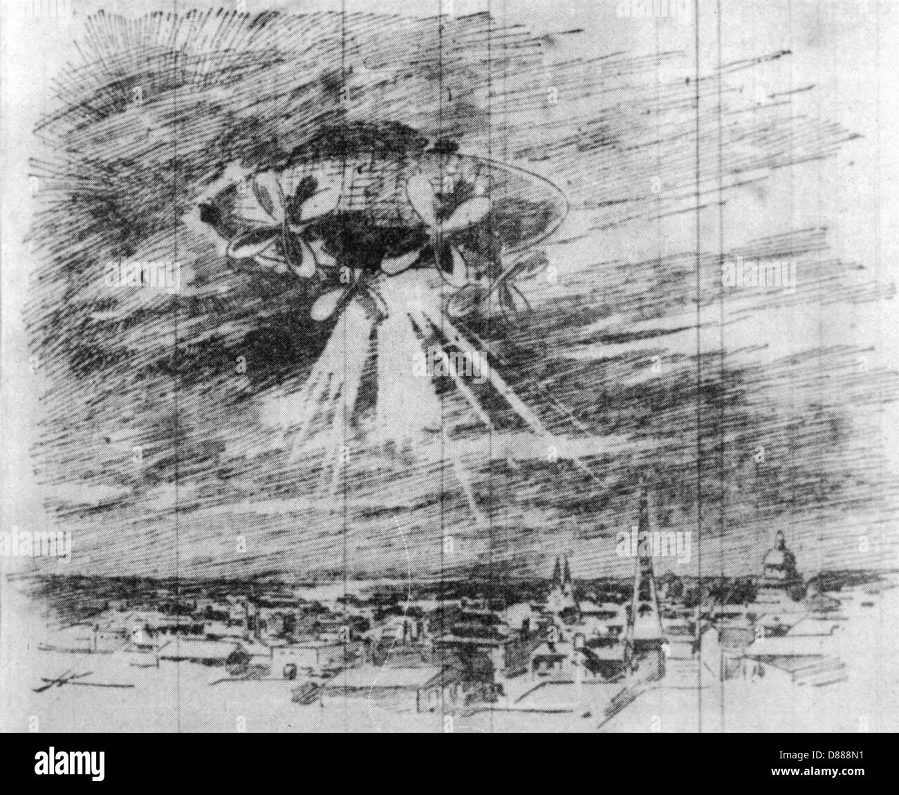Mystery Airship 1896 Stock Photo - Alamy