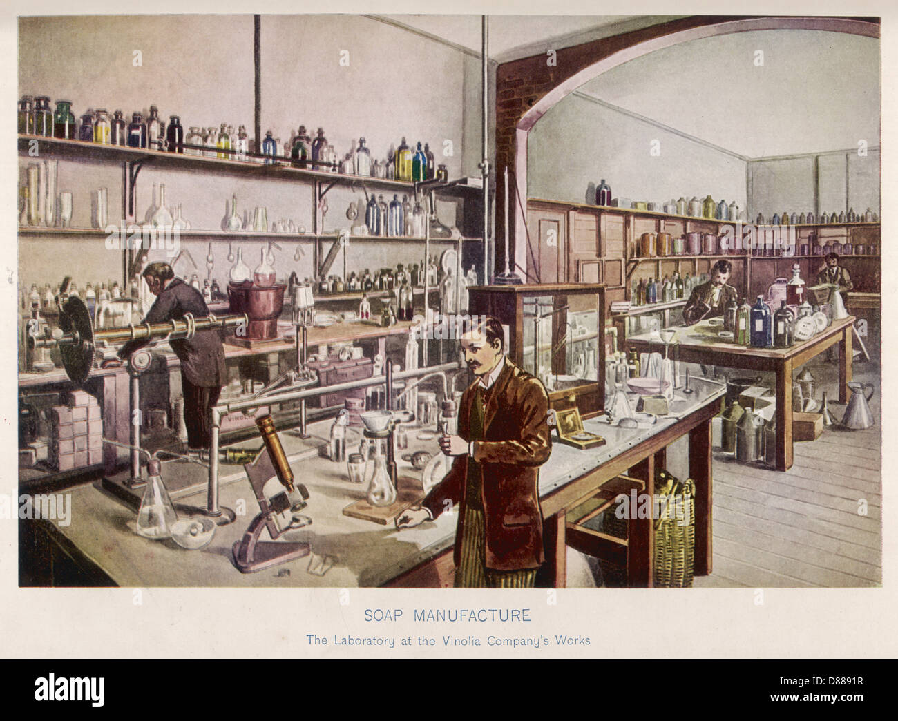 Vinolia Soap Laboratory Stock Photo - Alamy