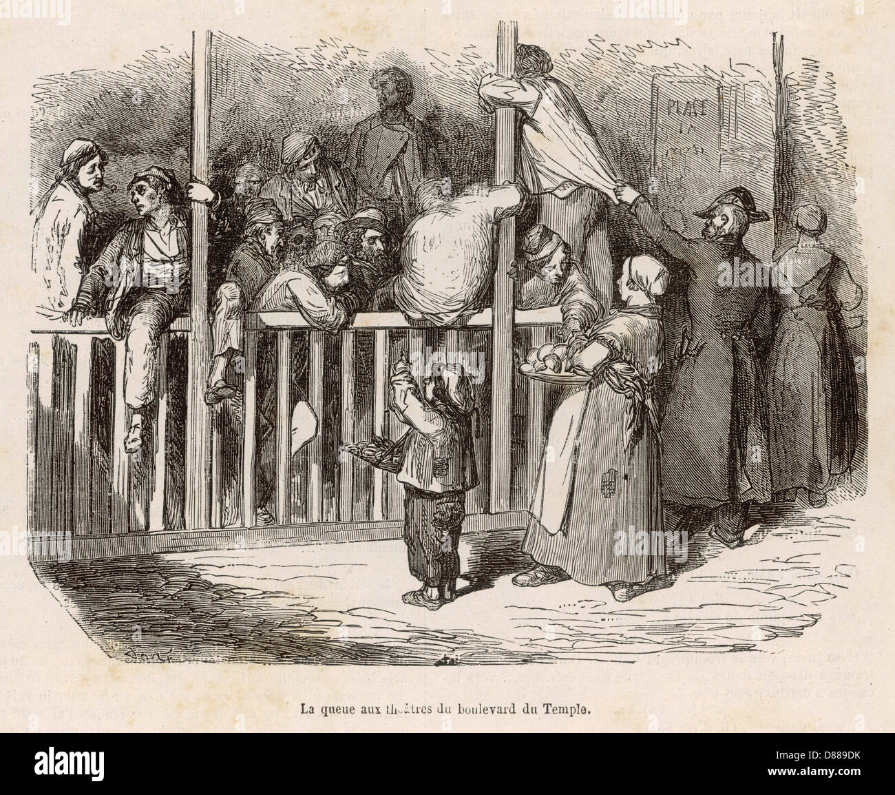 PARIS THEATRE QUEUE Stock Photo - Alamy