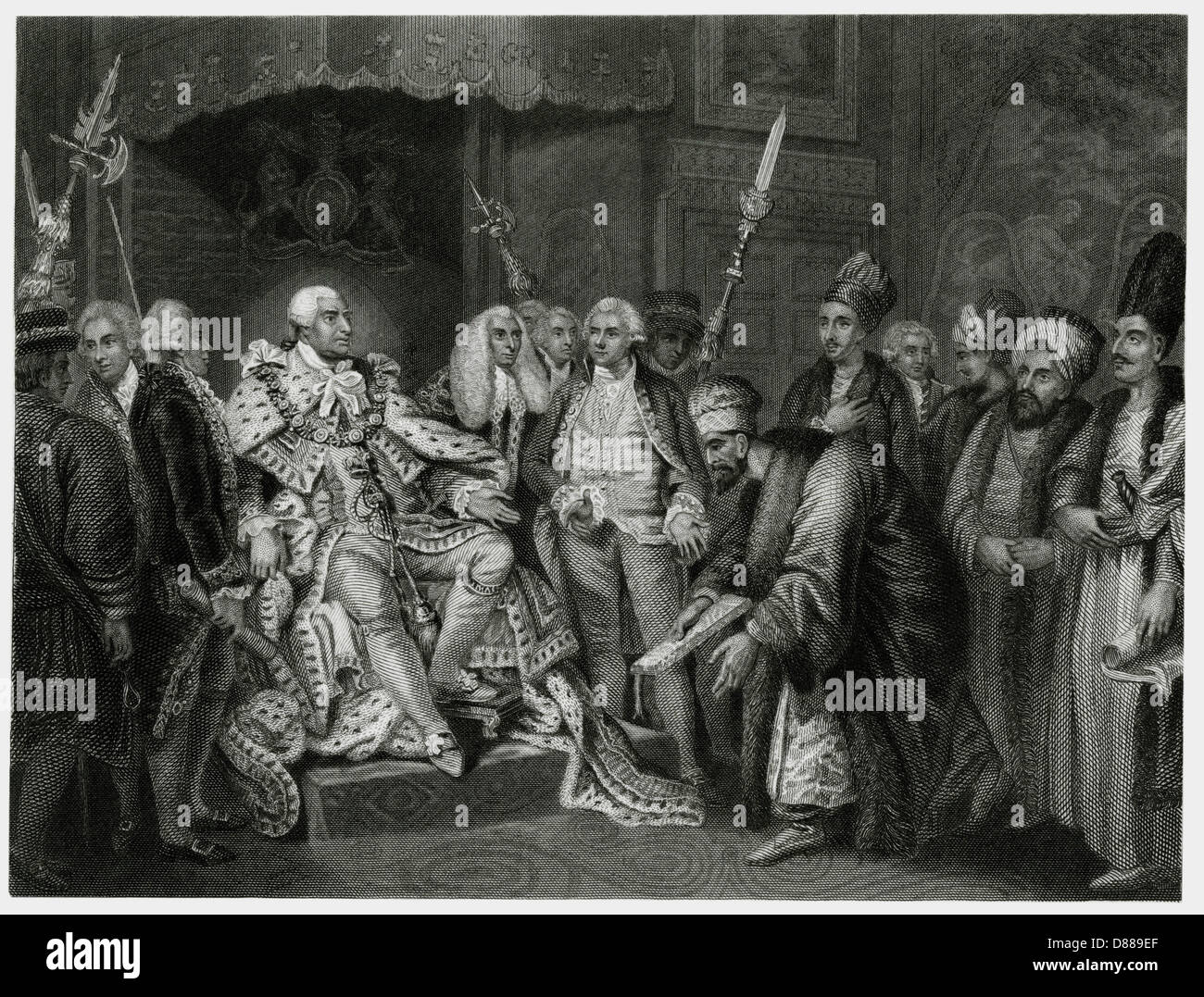 GEORGE III/TURKISH CHIEF Stock Photo - Alamy