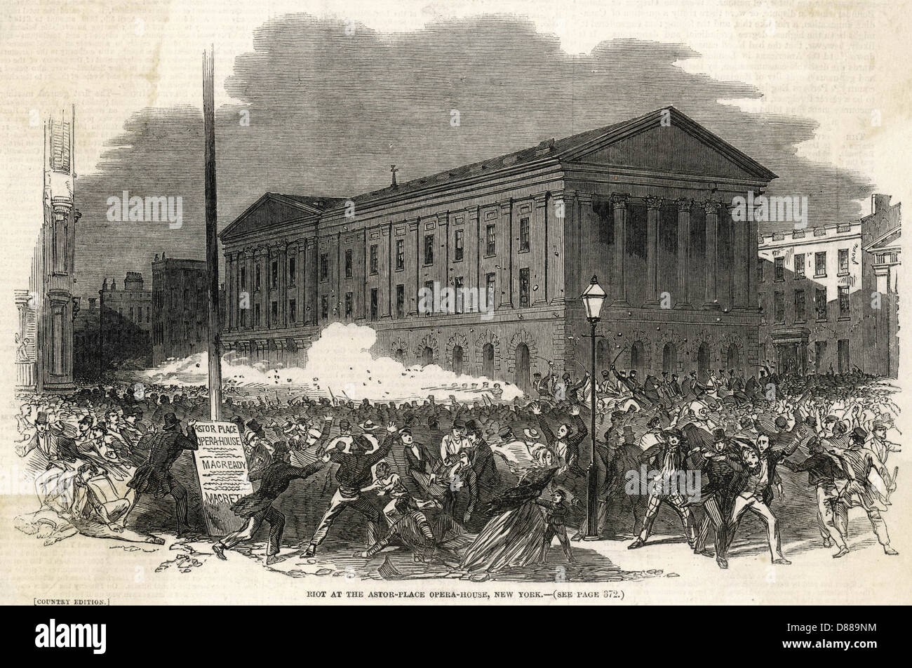 Astor place riot 1849 hi-res stock photography and images - Alamy