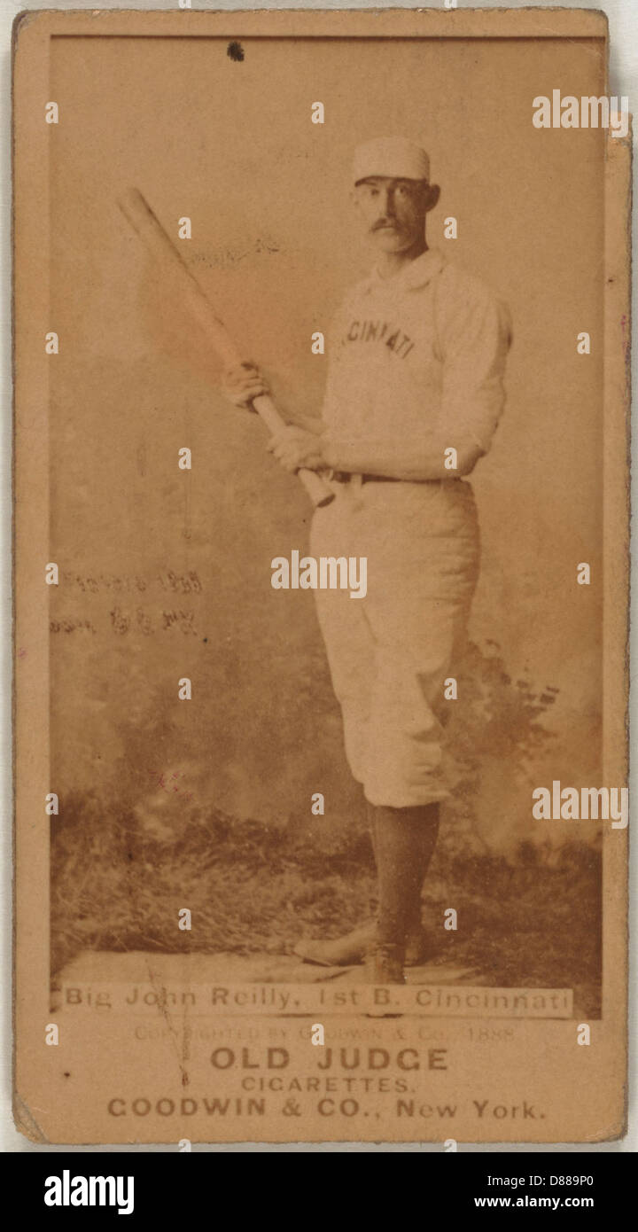 Long John Reilly baseball card Stock Photo - Alamy