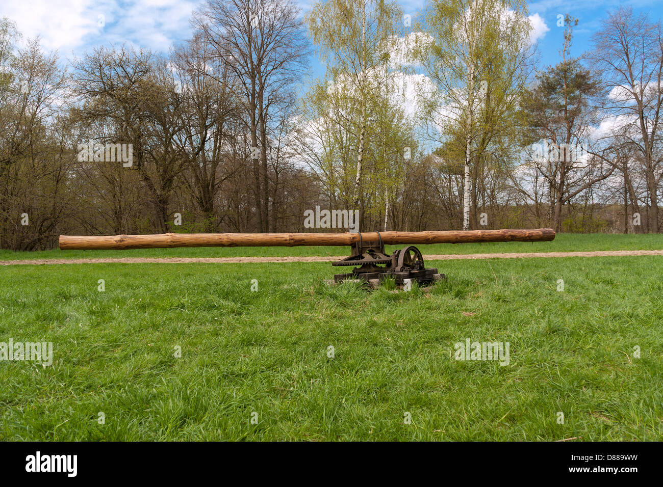 Horse mill in Museum of the Mazovian Countryside in Sierpc, Poland ...
