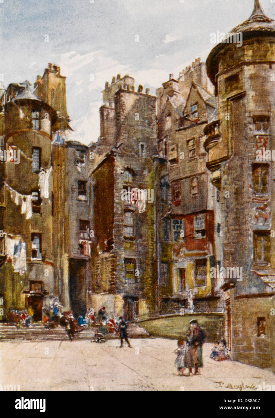 Edinburgh stairs hi-res stock photography and images - Alamy