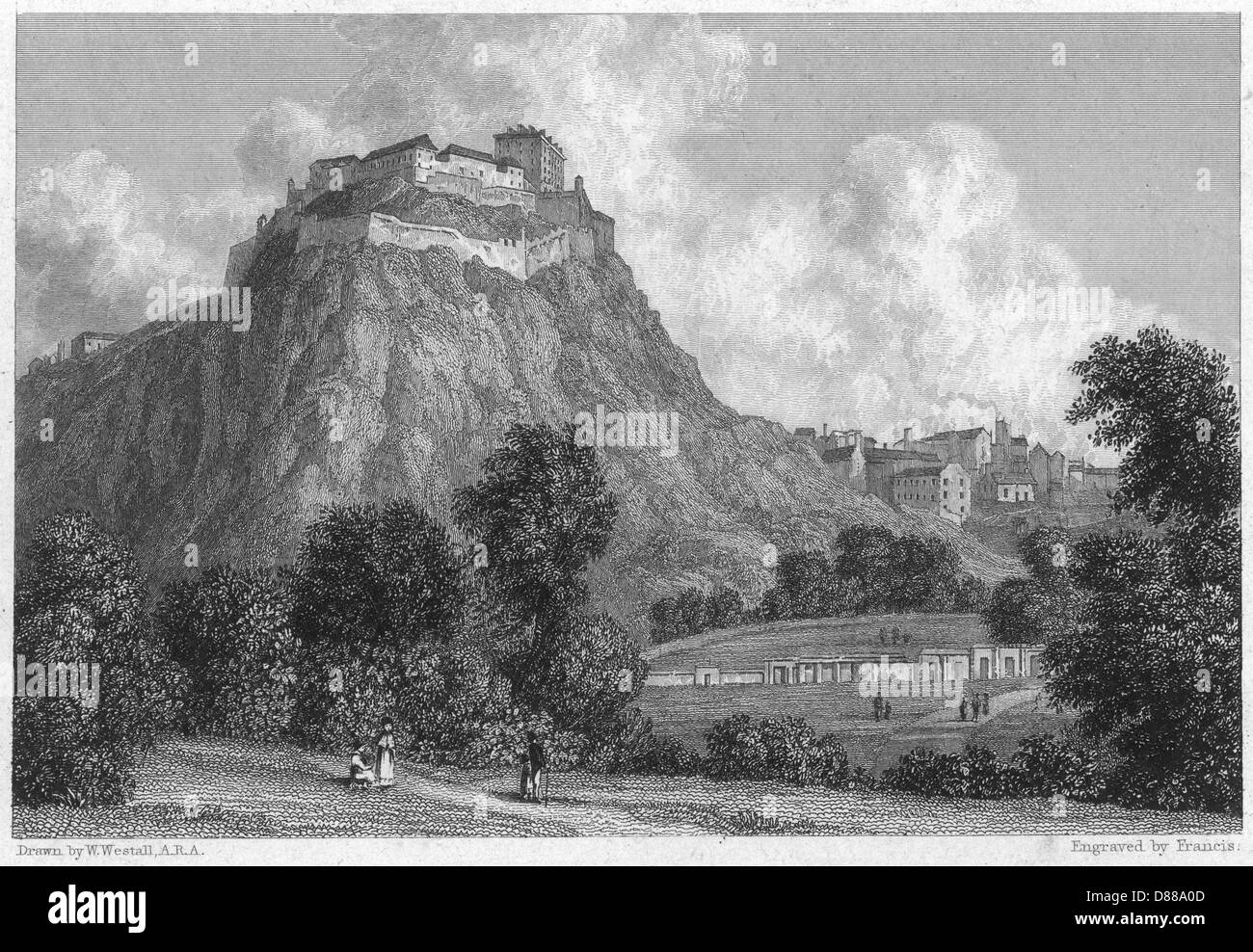 Scotland edinburgh edinburgh castle Black and White Stock Photos ...
