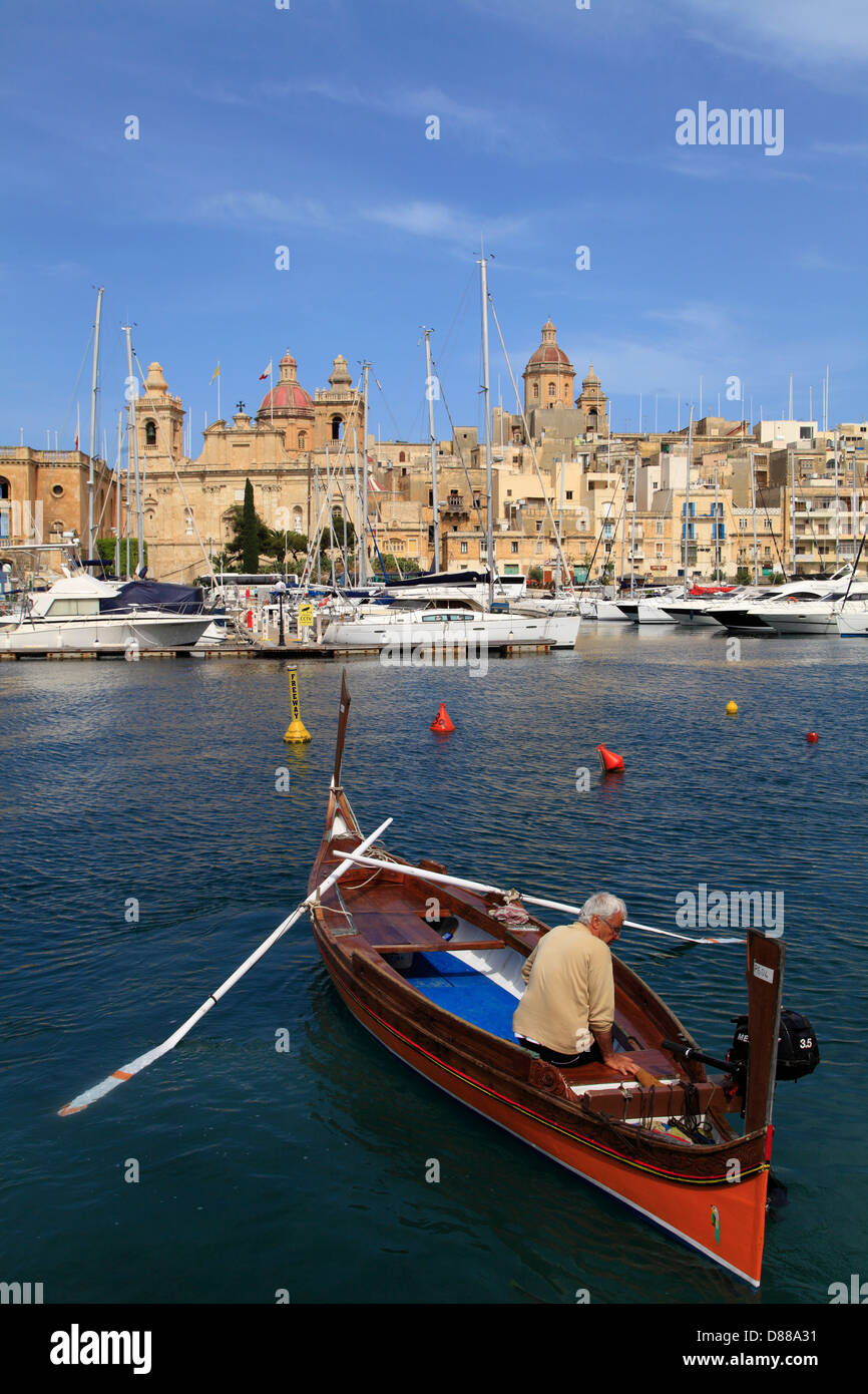 Malta, Vittoriosa, Birgu, Dockyard Creek, Marina Stock Photo - Alamy