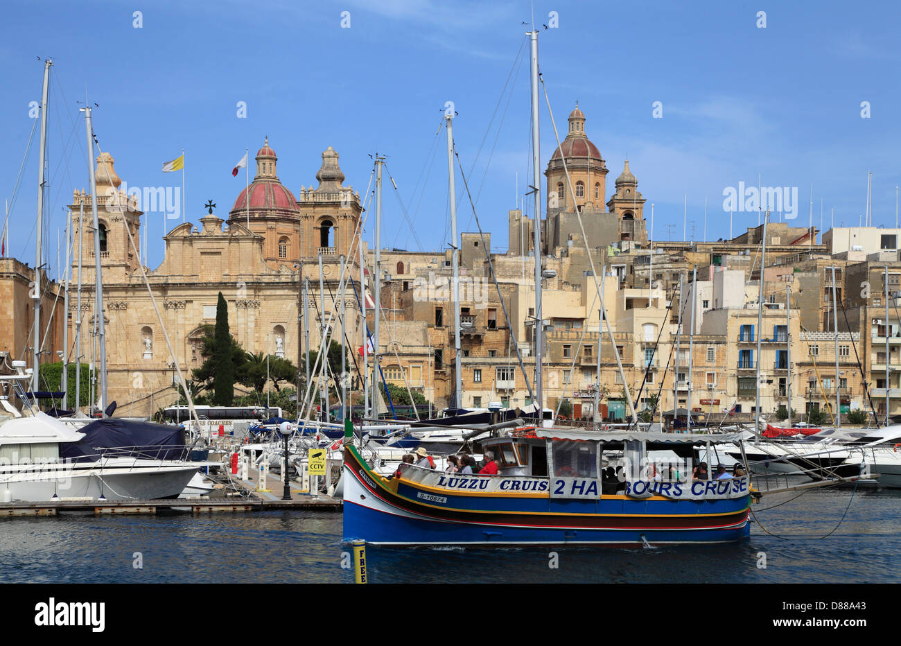 Malta, Vittoriosa, Birgu, Dockyard Creek, Marina Stock Photo - Alamy