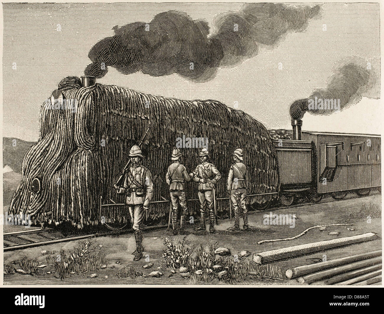 BOER WAR ARMOURED TRAIN Stock Photo - Alamy