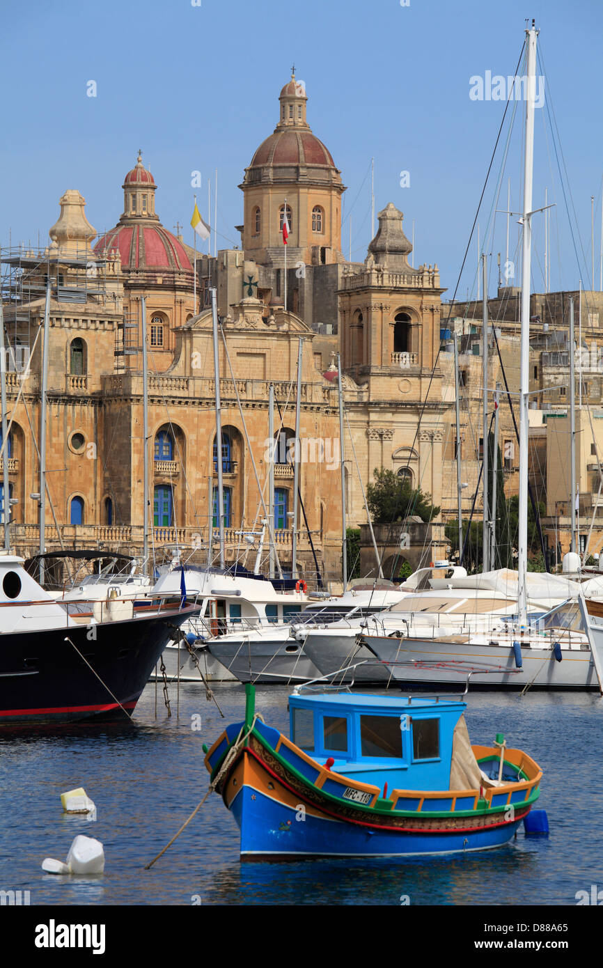 Malta, Vittoriosa, Birgu, Dockyard Creek, Marina Stock Photo - Alamy