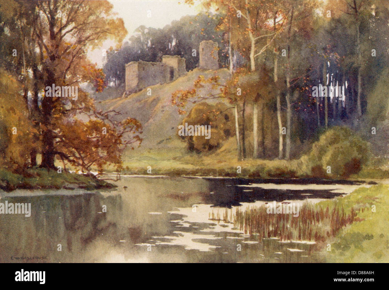 ROXBURGH CASTLE C20 Stock Photo - Alamy