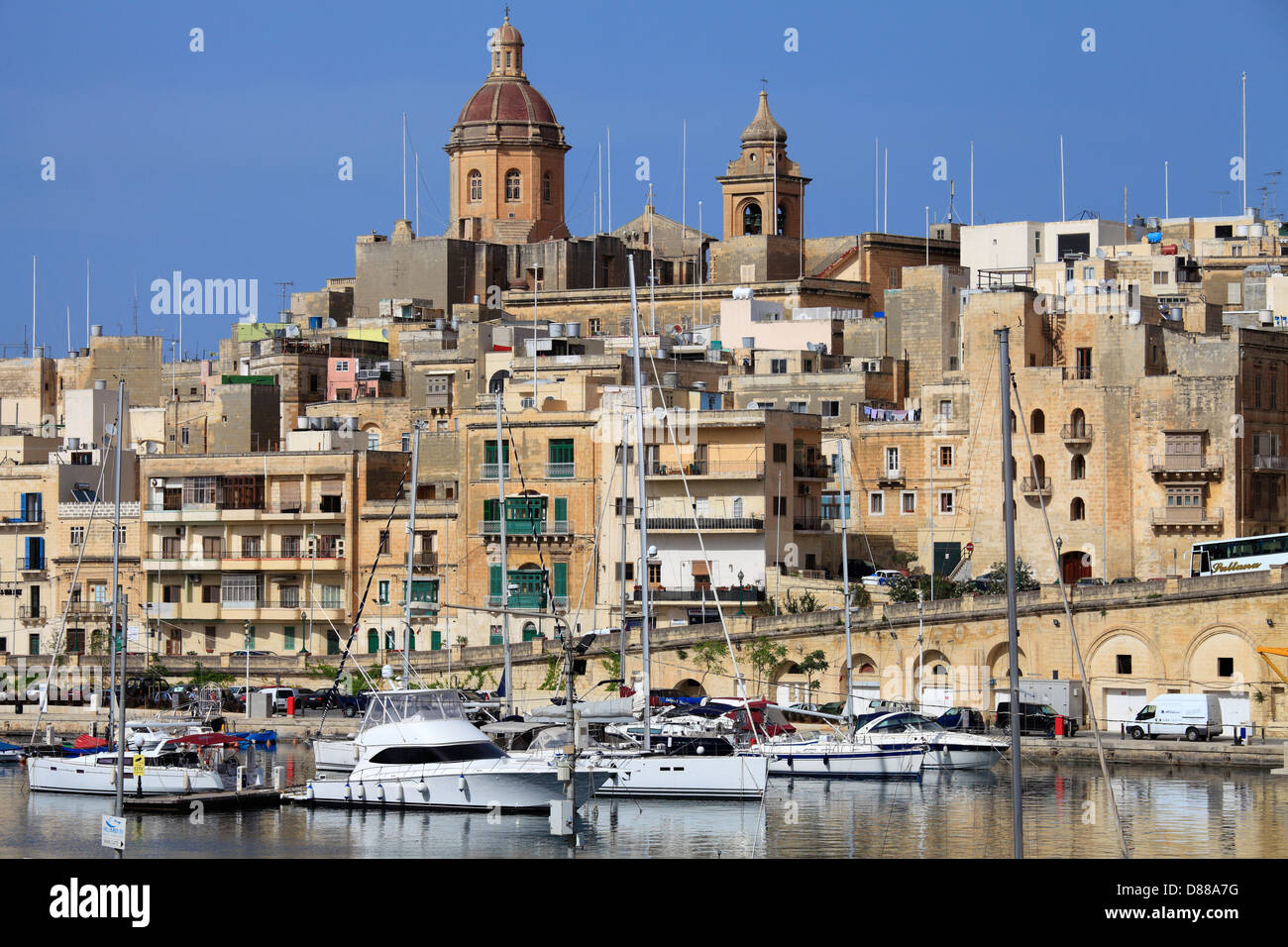 Malta, Vittoriosa, Birgu, Dockyard Creek, Marina Stock Photo - Alamy