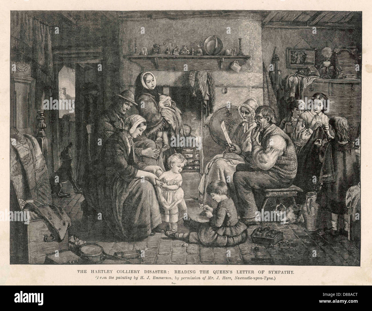 Hartley Mine Disaster Stock Photo - Alamy