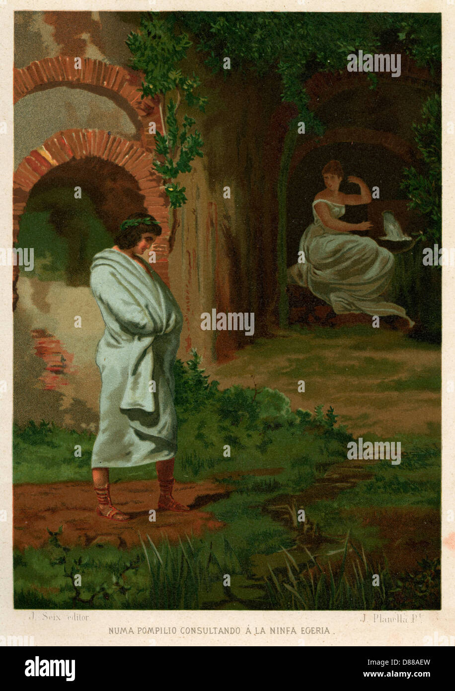 NUMA AND EGERIA Stock Photo - Alamy