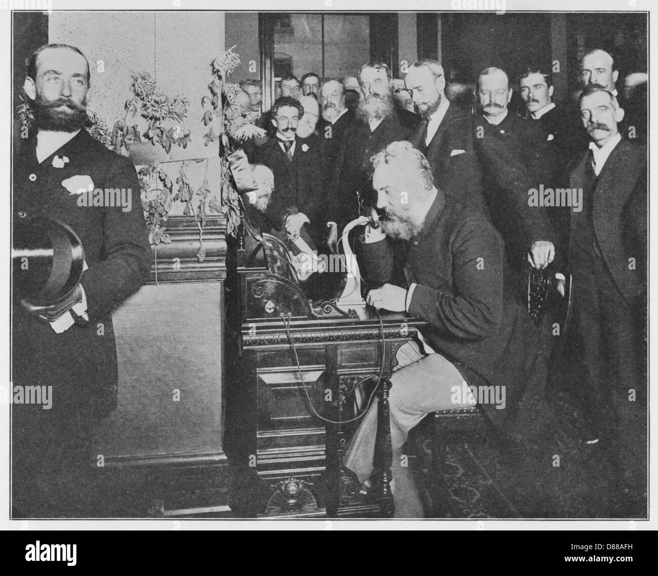 Alexander graham bell with telephone hi-res stock photography and ...