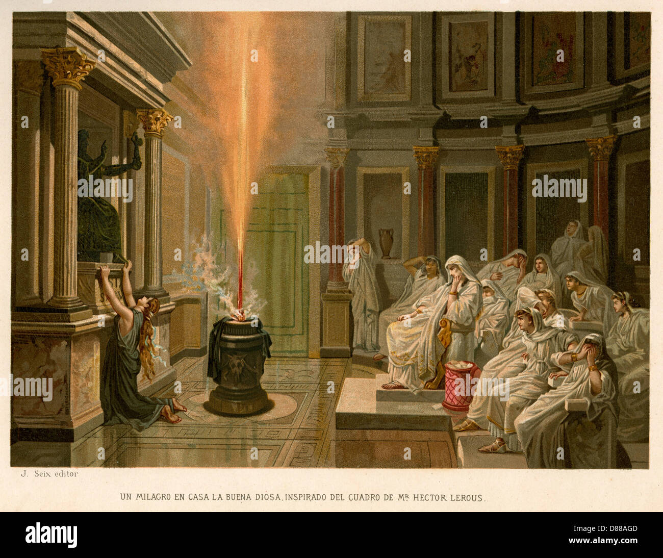 MIRACLE FIRE IN TEMPLE Stock Photo - Alamy