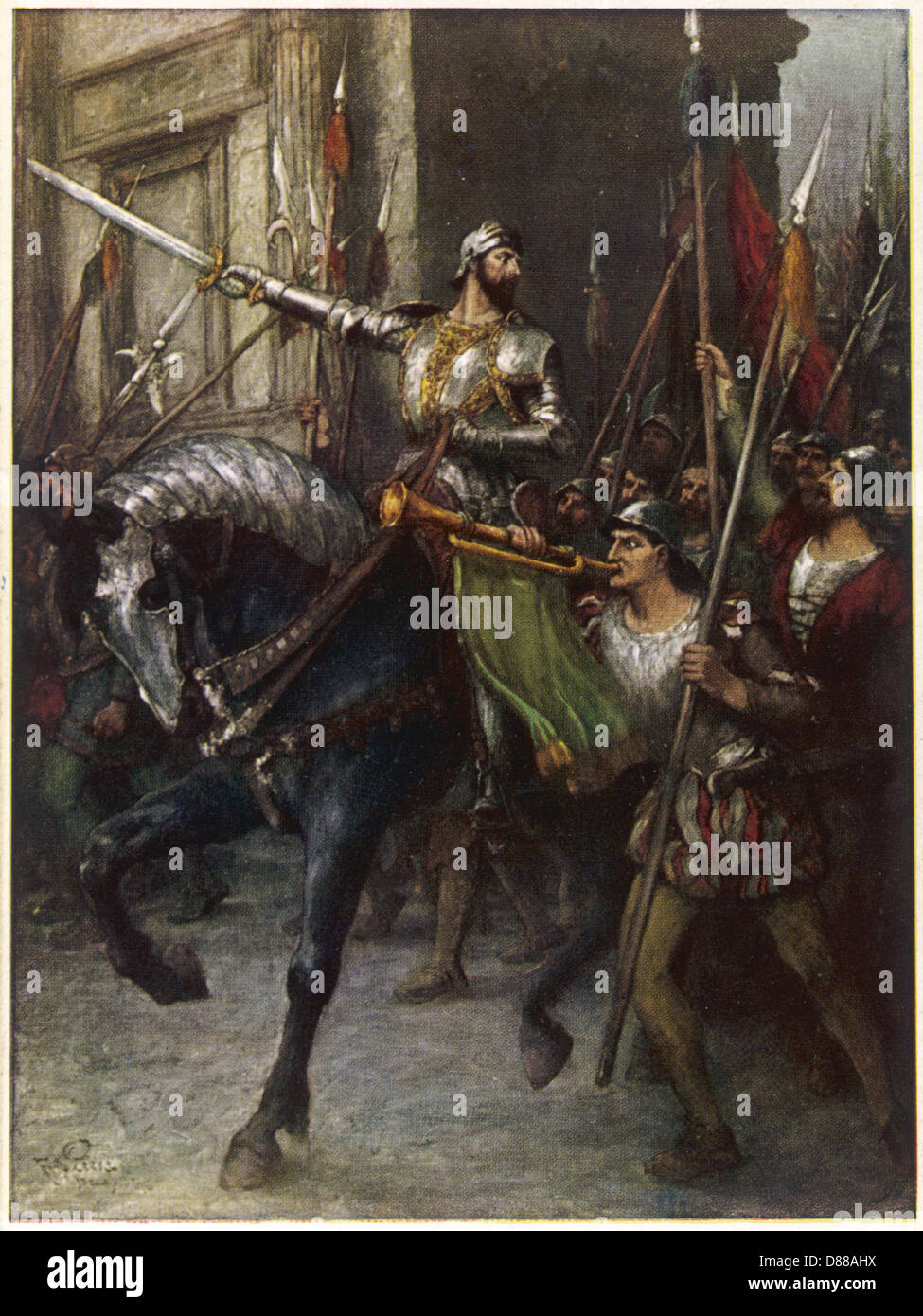 RIENZI AND FOLLOWERS Stock Photo - Alamy